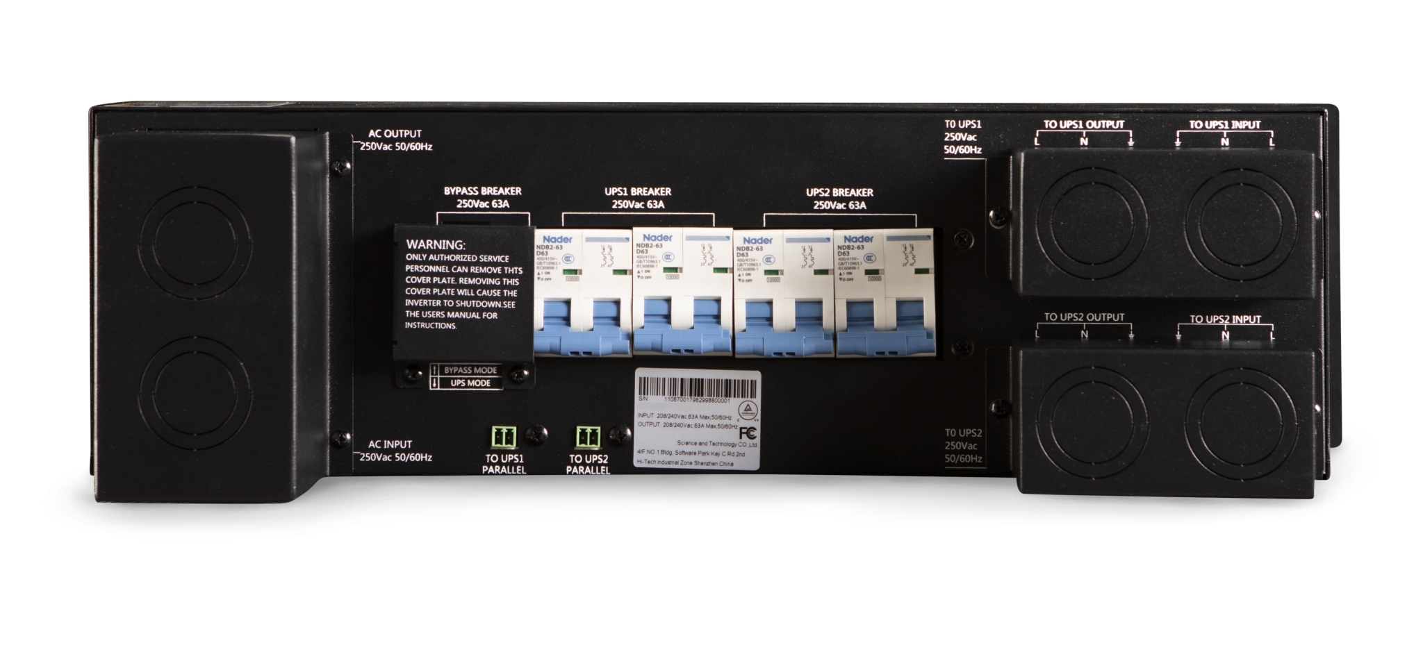 Bypass Paralelismo Rackeable 6/10kva monofasico – Enersafe LATAM | A ...